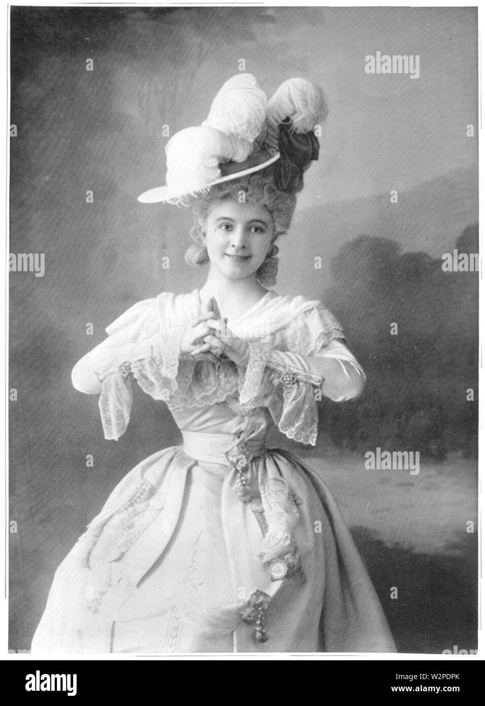 Period costume woman Black and White Stock Photos & Images - Alamy