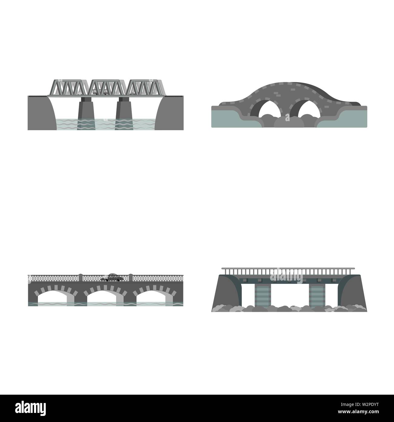 Vector illustration of design and construct symbol. Collection of ...