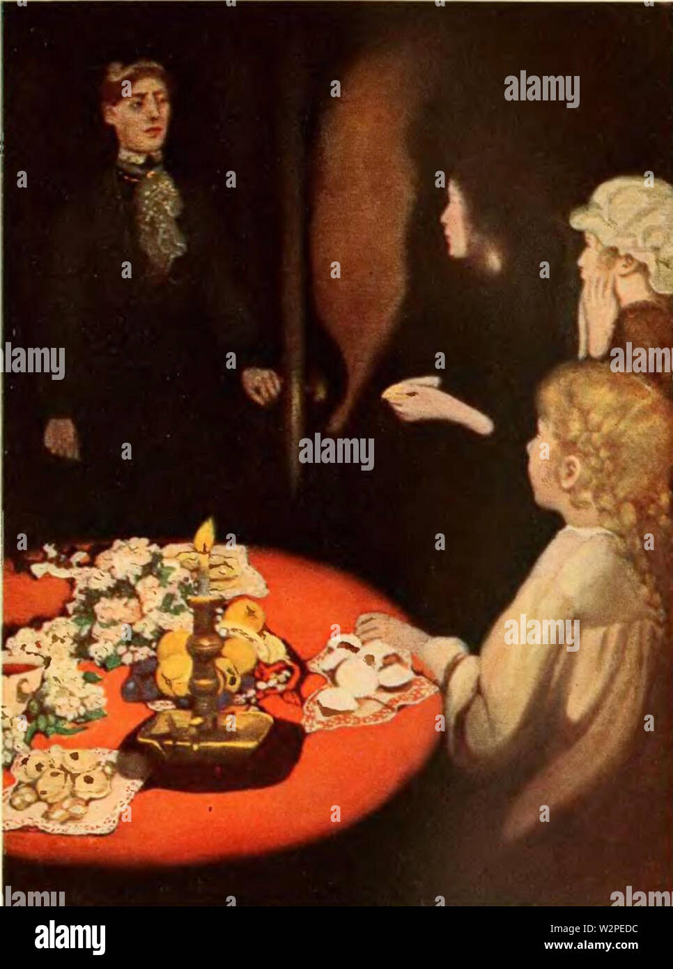 A Little Princess--pg239--miss-minchin-struck-the-door-open Stock Photo ...