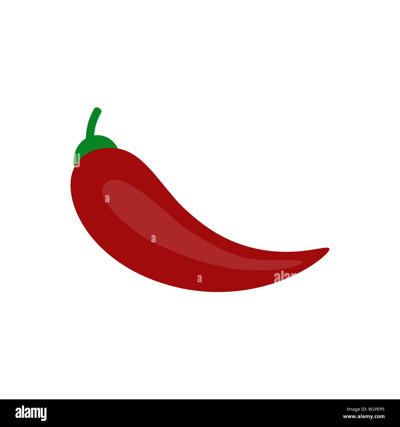 chilli pepper icon sign flat style. Vector Stock Vector Image & Art - Alamy