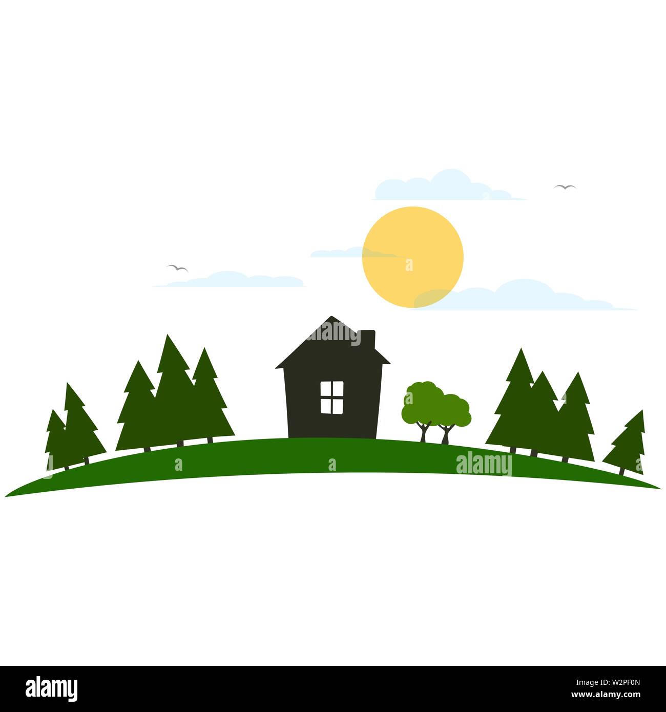 House in forest forest Cut Out Stock Images & Pictures - Alamy