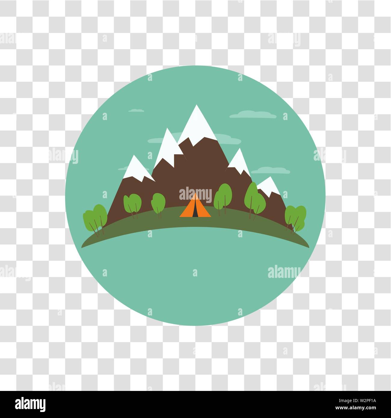 Path hike trail Stock Vector Images - Alamy