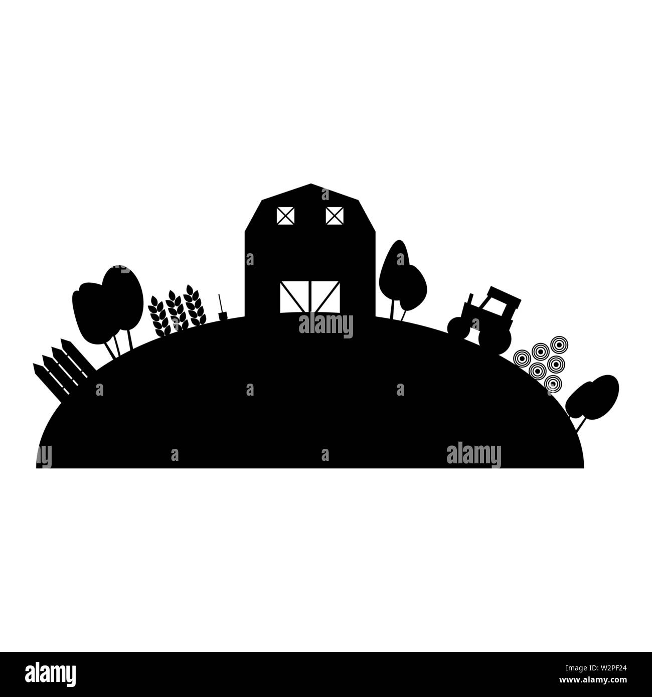 farm flat icon background. Vector eps10 illustration Stock Vector Image ...