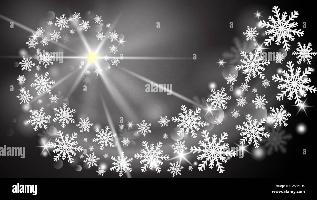 Merry Christmas and Happy new year greeting card in paper cut style ...