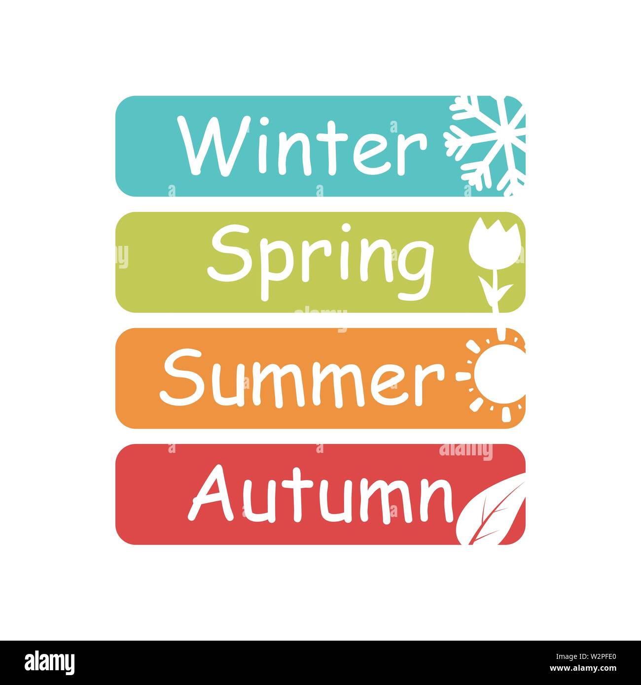 Seasons concept sign Stock Vector Images - Alamy