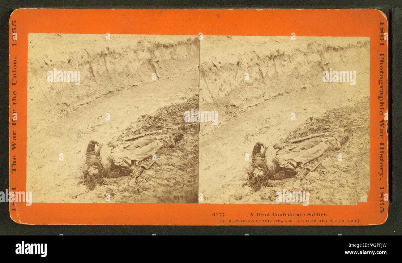 A dead Confederate soldier (At Petersburg, April 2, 1865), by Taylor ...