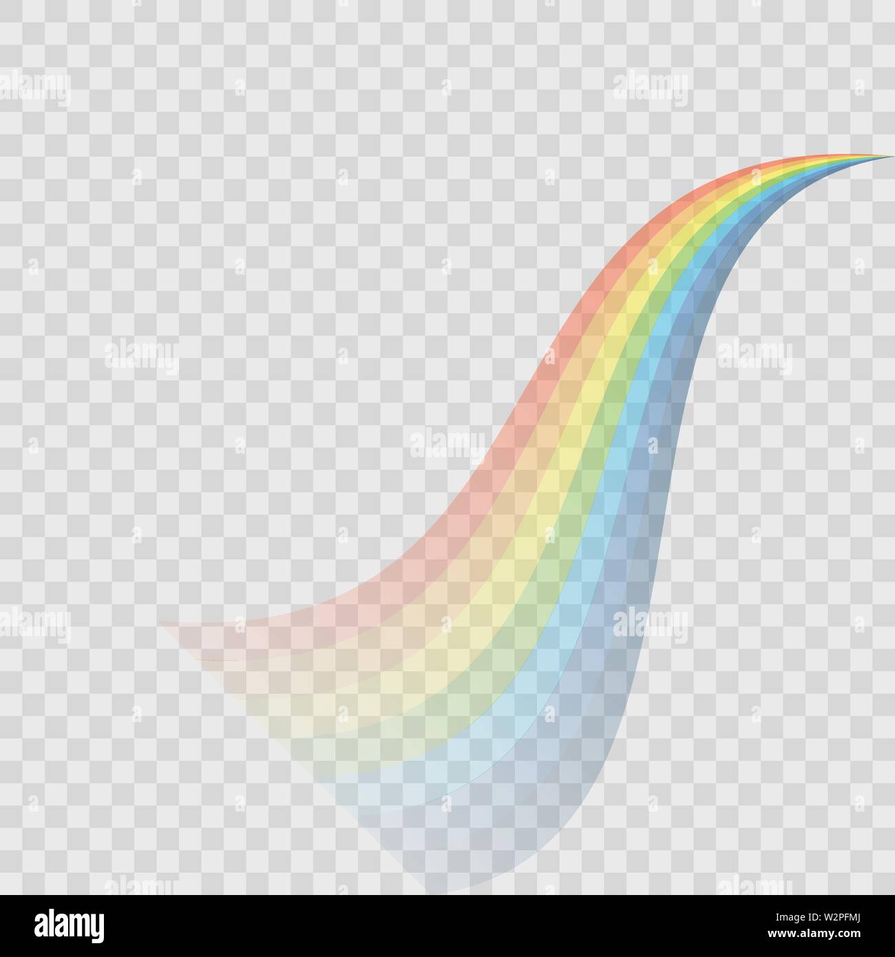 Gradient rainbow effect isolated on background. Vector Stock Vector ...