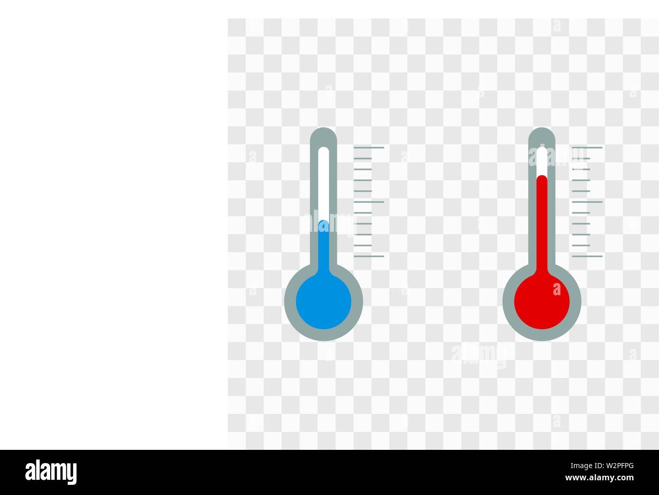 Hot or cold temperature. Nature season concept Stock Vector Image & Art ...