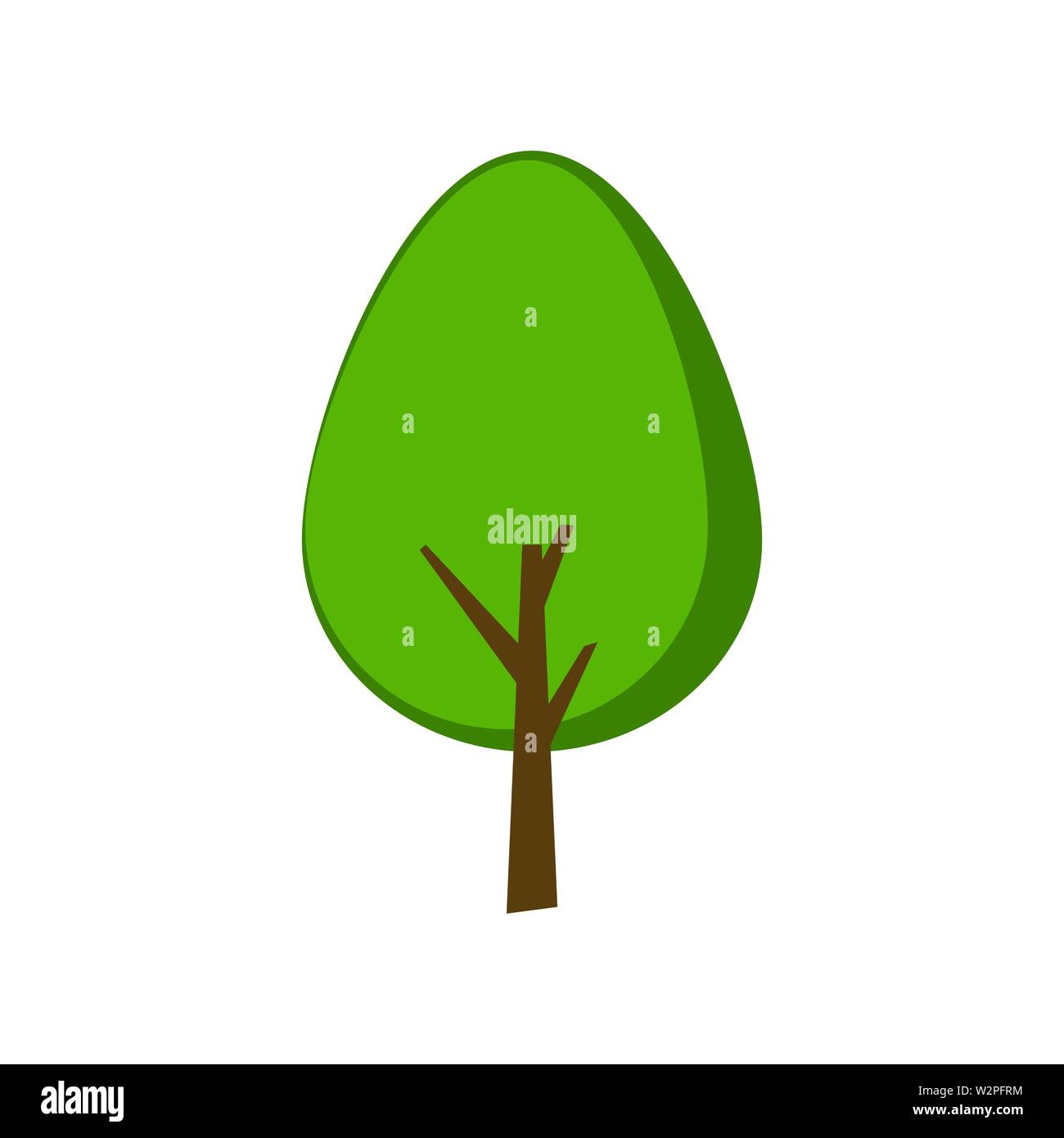 Tree sign icon isolated on white background Stock Vector Image & Art ...