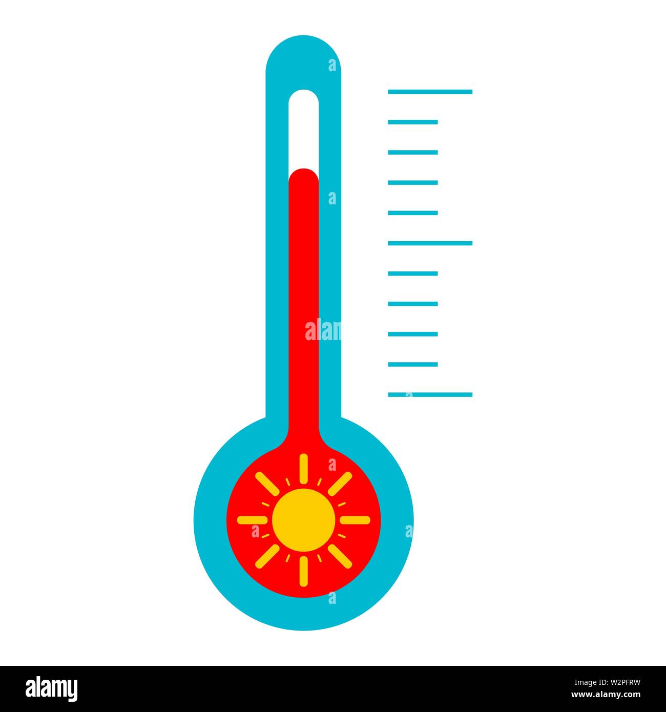 Hot or cold temperature. Nature season concept Stock Vector Image & Art ...
