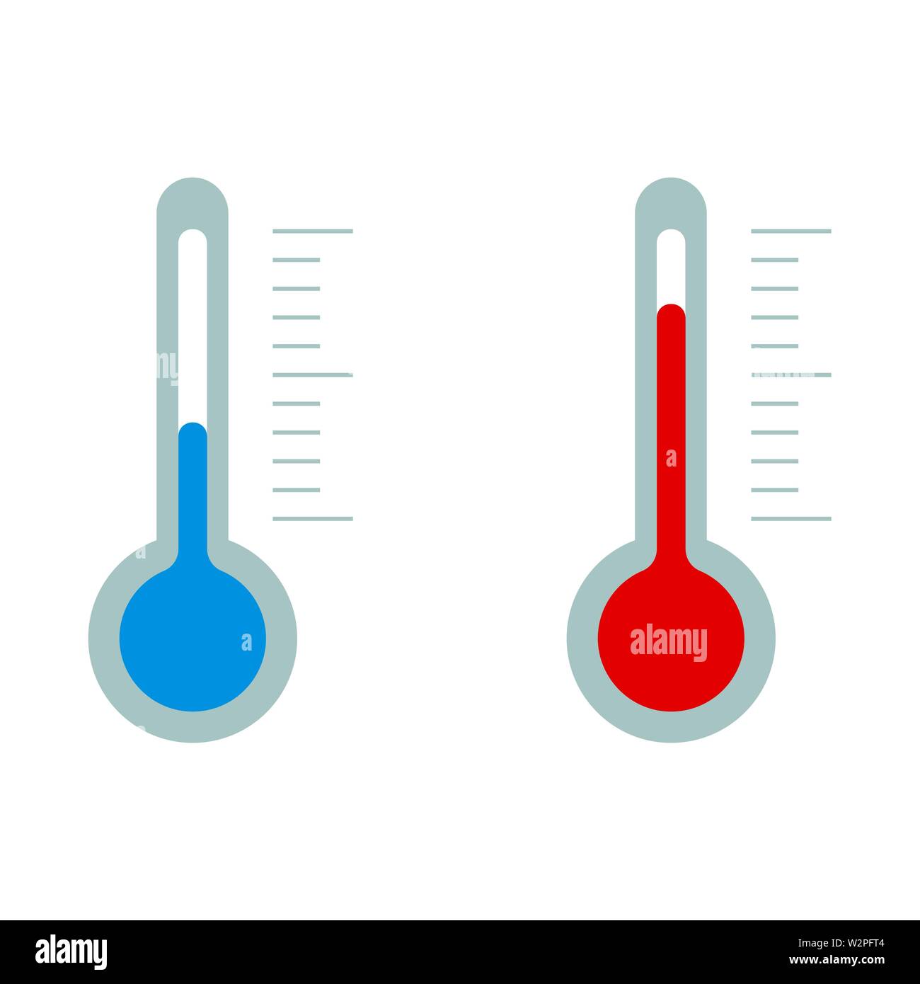 Hot or cold temperature. Nature season concept Stock Vector Image & Art ...