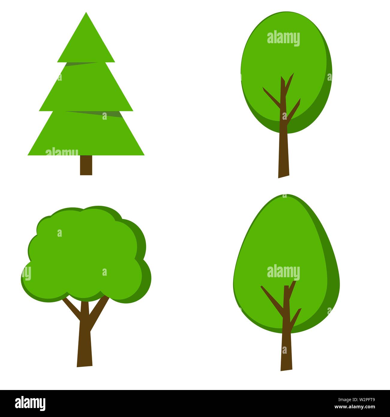 Tree sign icon isolated on white background Stock Vector Image & Art ...
