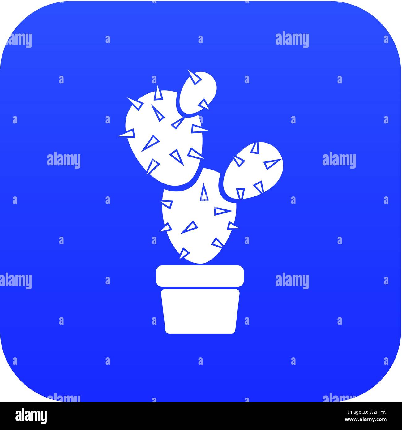 Desert cactus icon blue vector Stock Vector Image & Art - Alamy