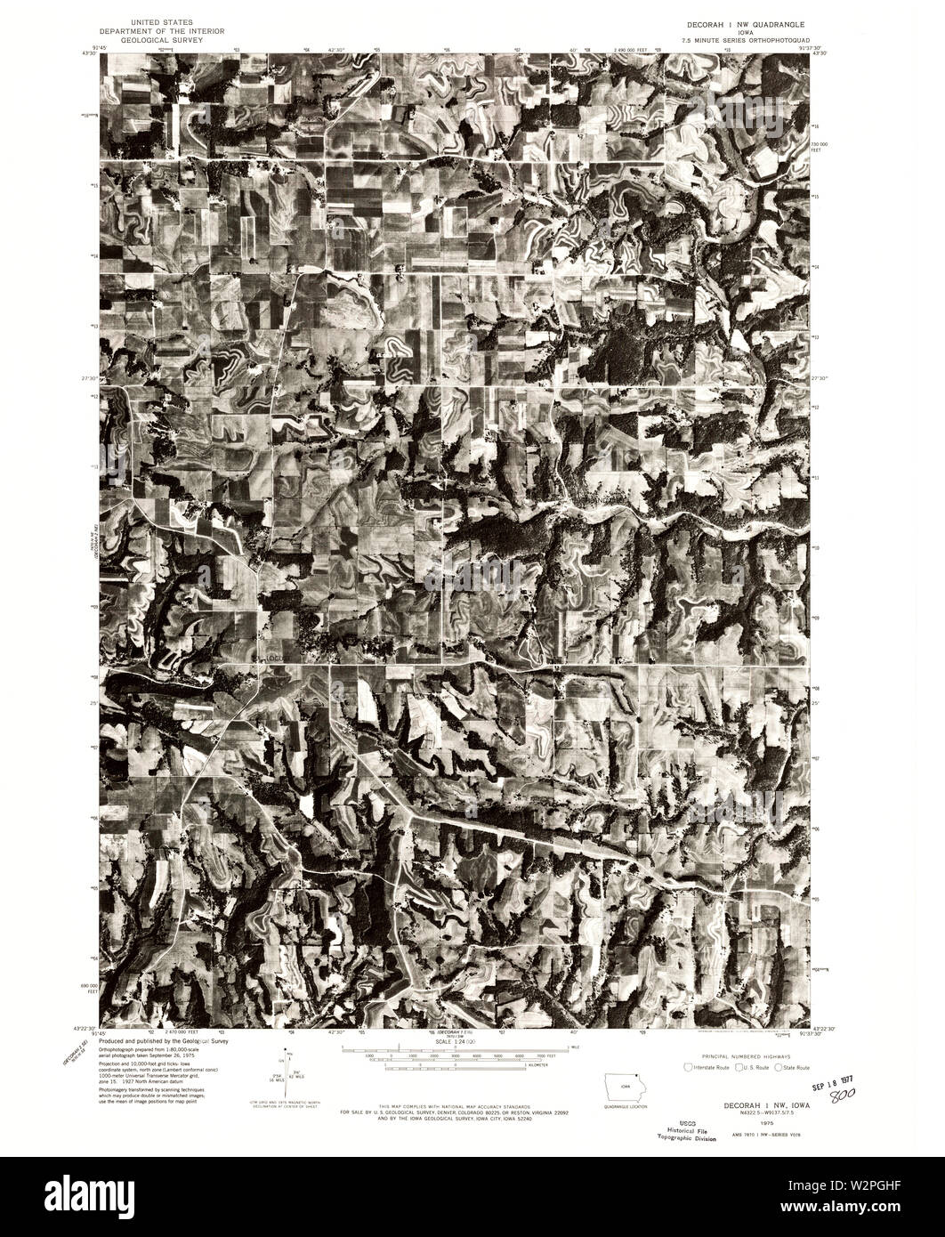 Map of decorah iowa Cut Out Stock Images & Pictures - Alamy