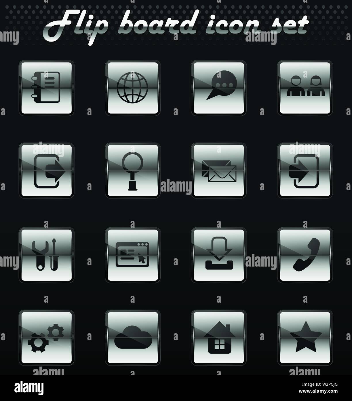 web tools icon set Stock Vector Image & Art - Alamy