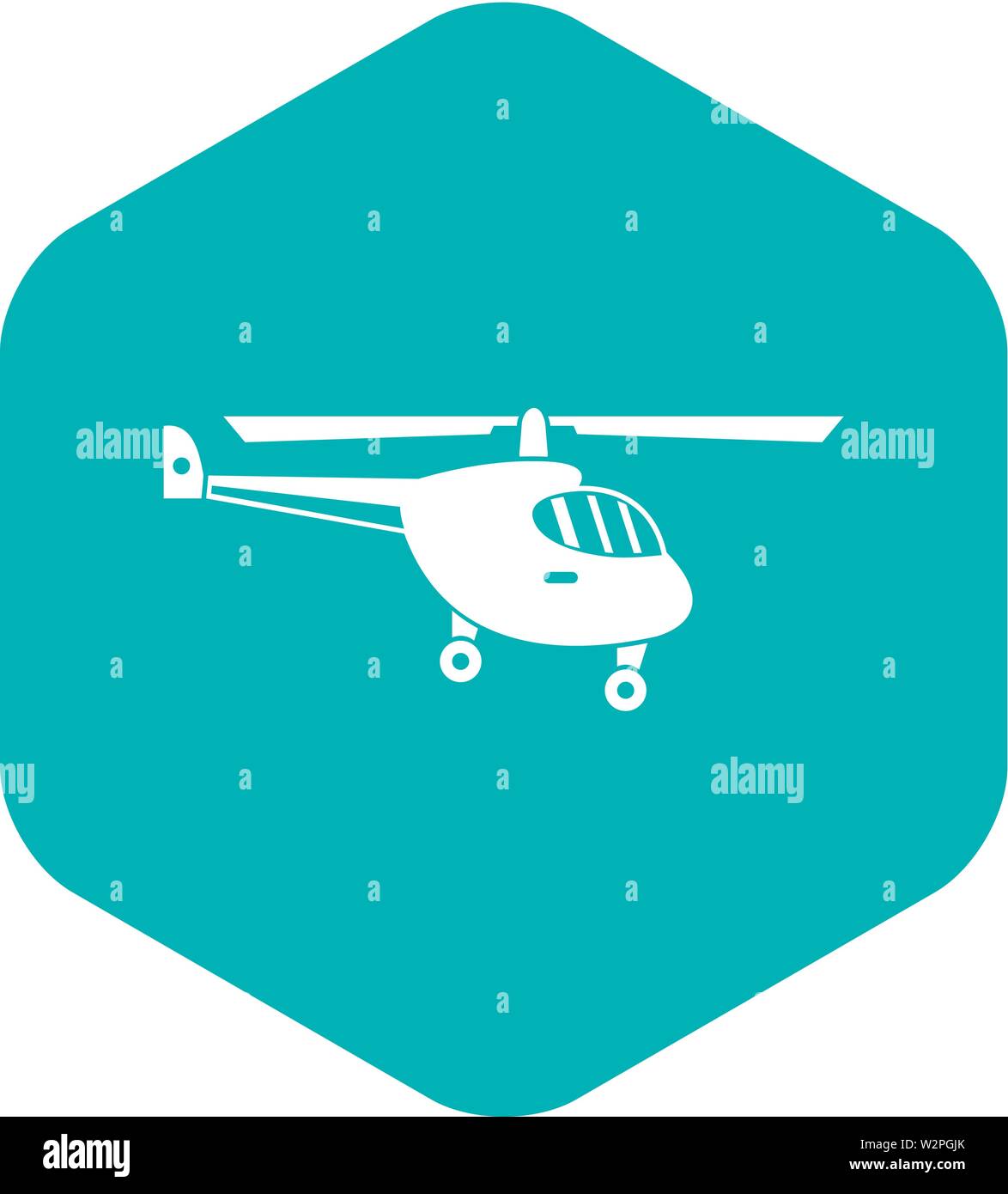 Helicopter icon, simple style Stock Vector Image & Art - Alamy