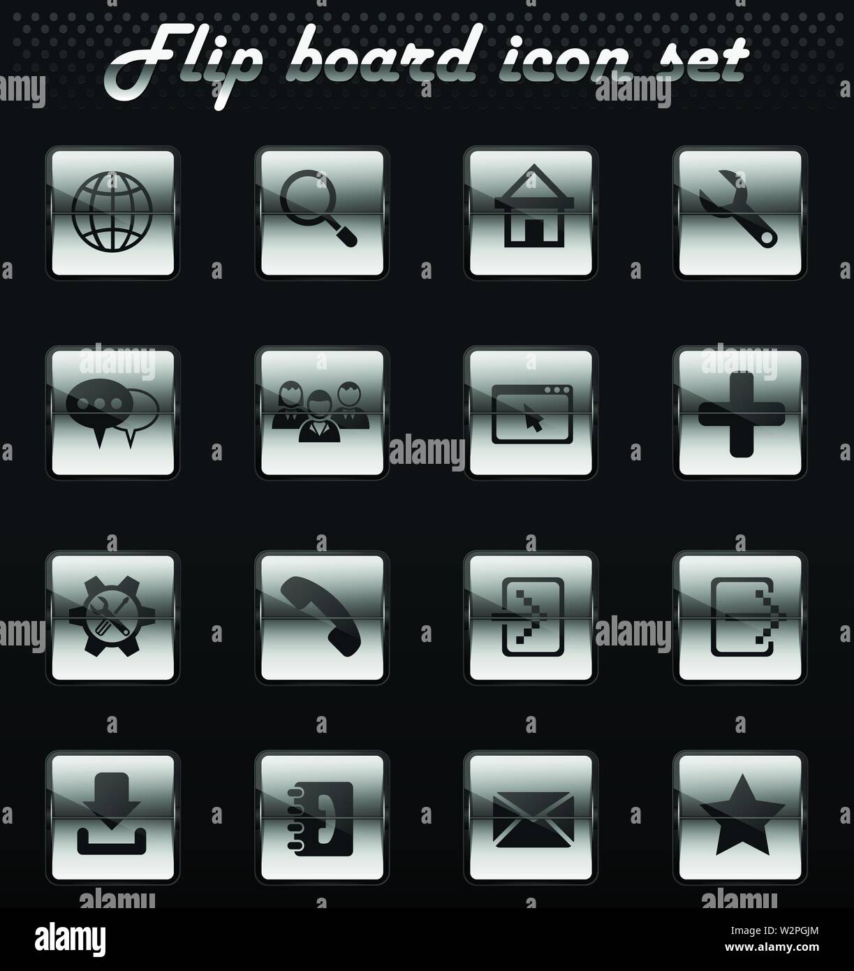 web tools icon set Stock Vector Image & Art - Alamy