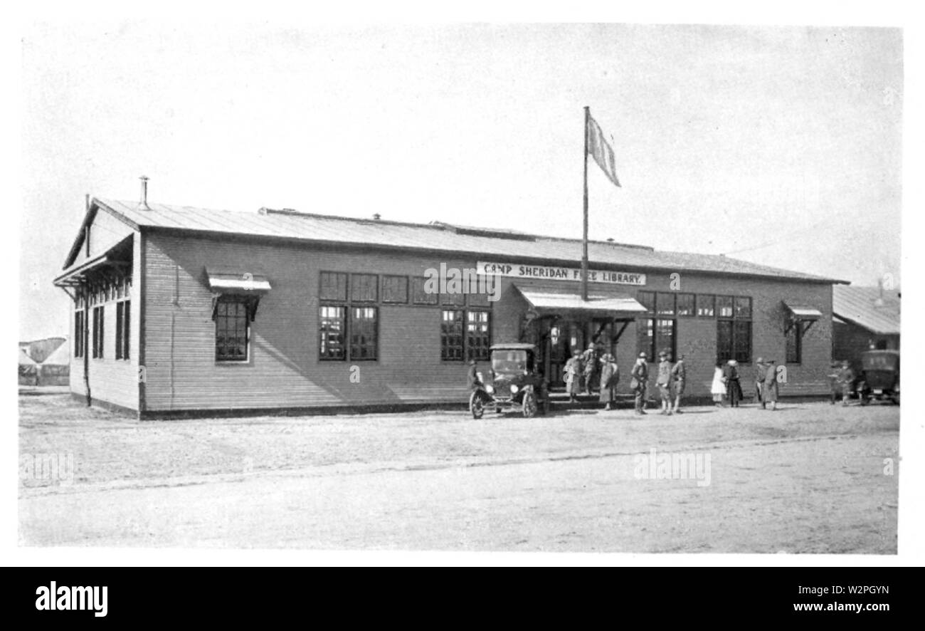 A typical WWI camp library Stock Photo - Alamy