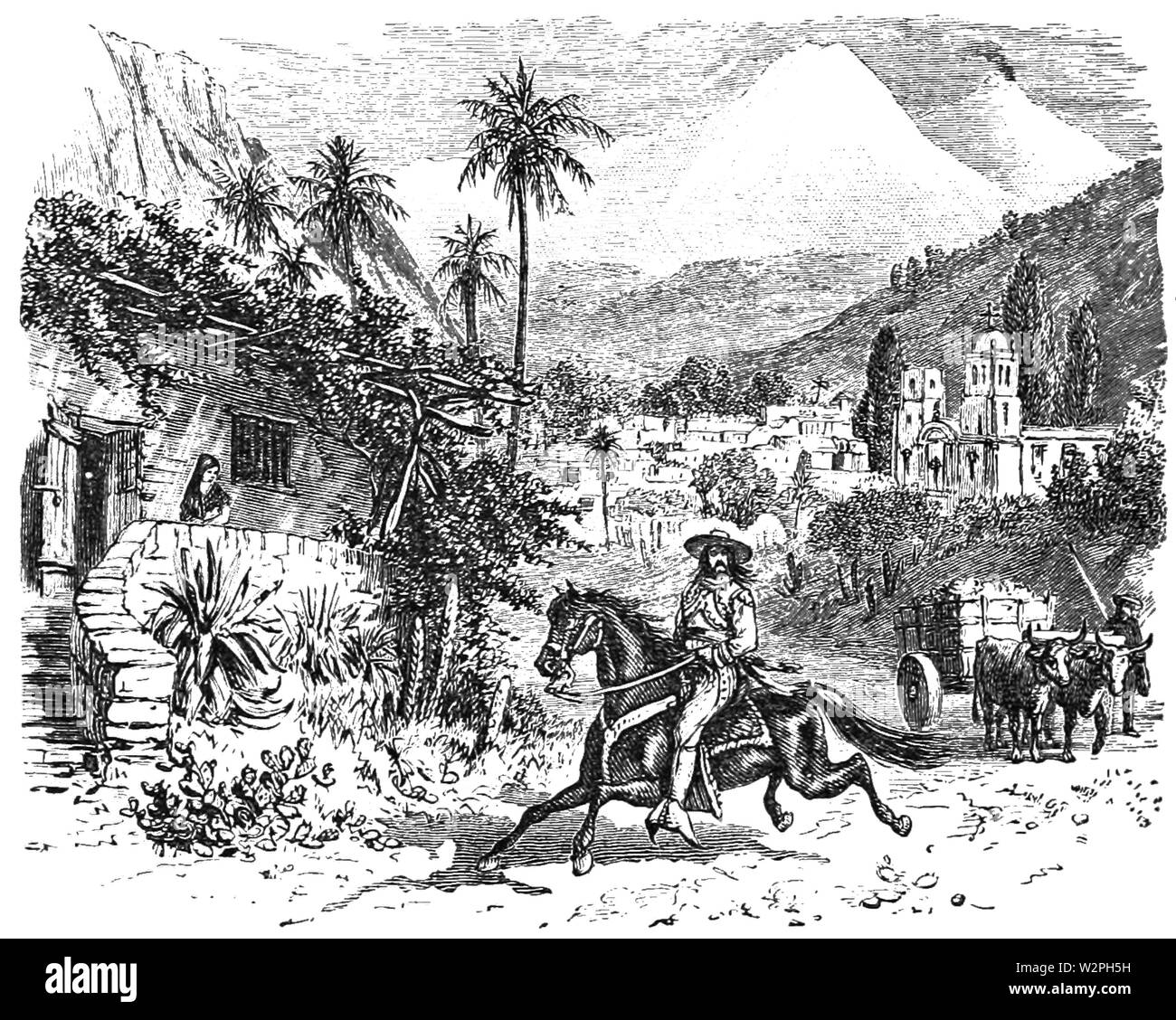 AGTM D054 Scene in Mexico Stock Photo - Alamy