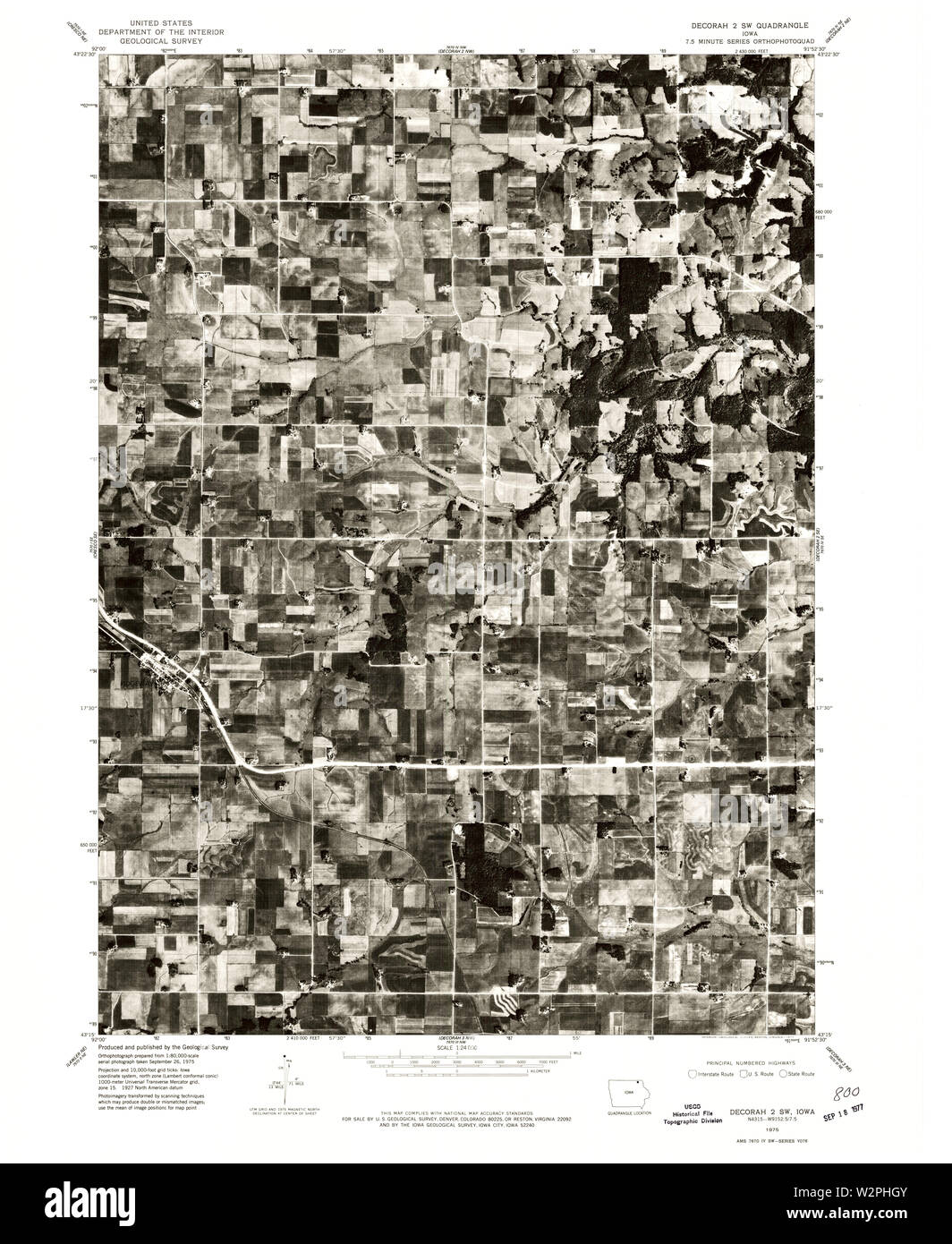 Map of decorah iowa hi-res stock photography and images - Alamy