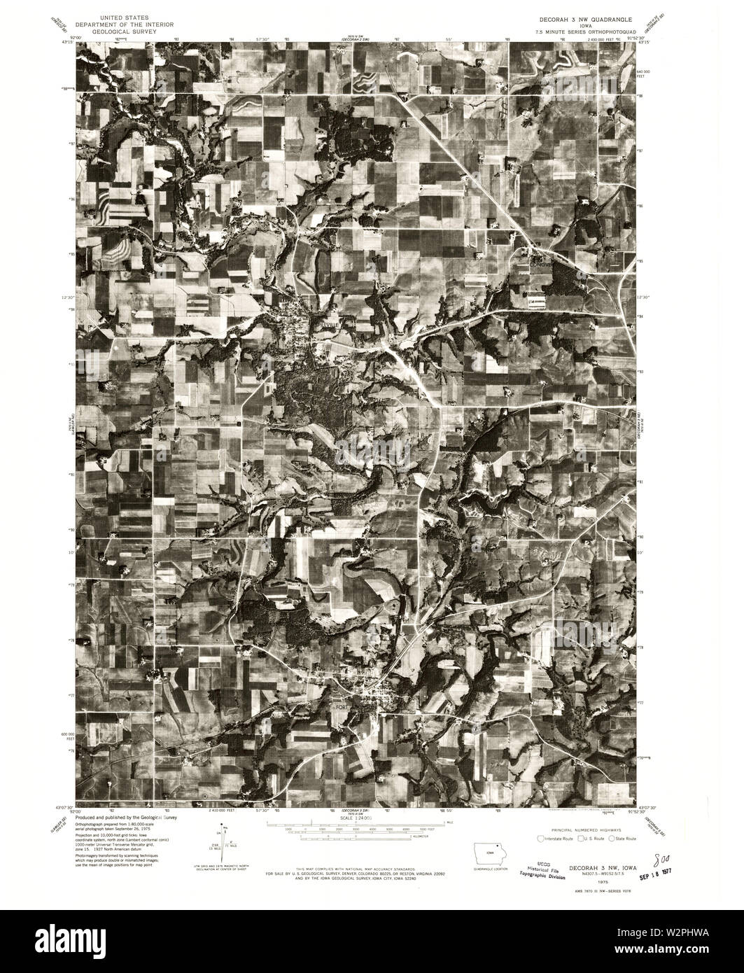 Map of decorah iowa Cut Out Stock Images & Pictures - Alamy