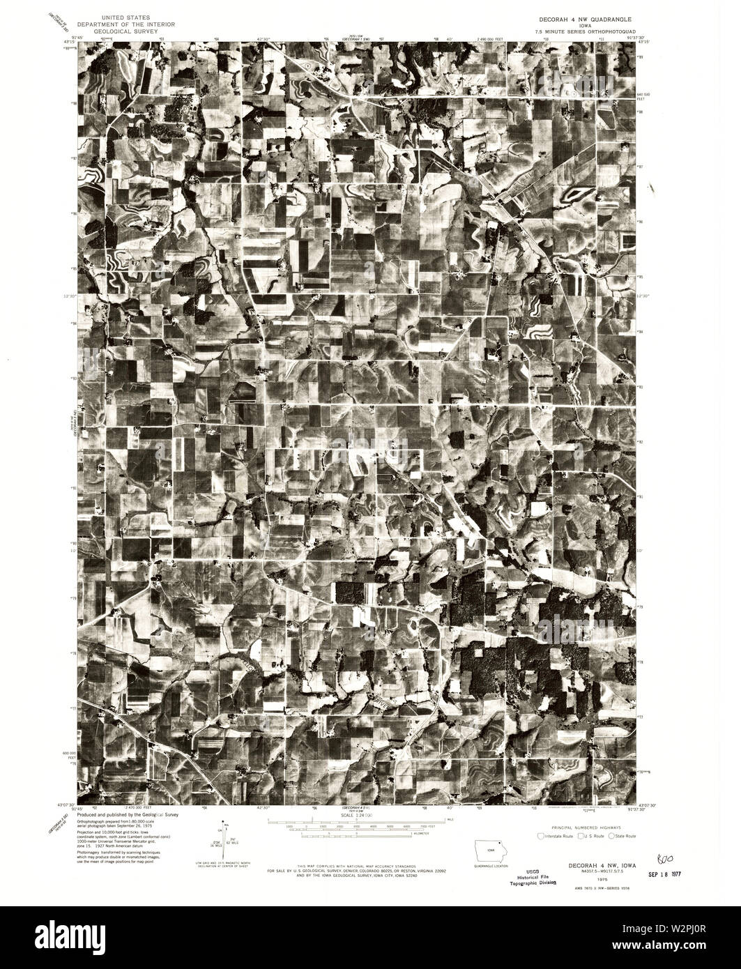 Map of decorah hi-res stock photography and images - Alamy