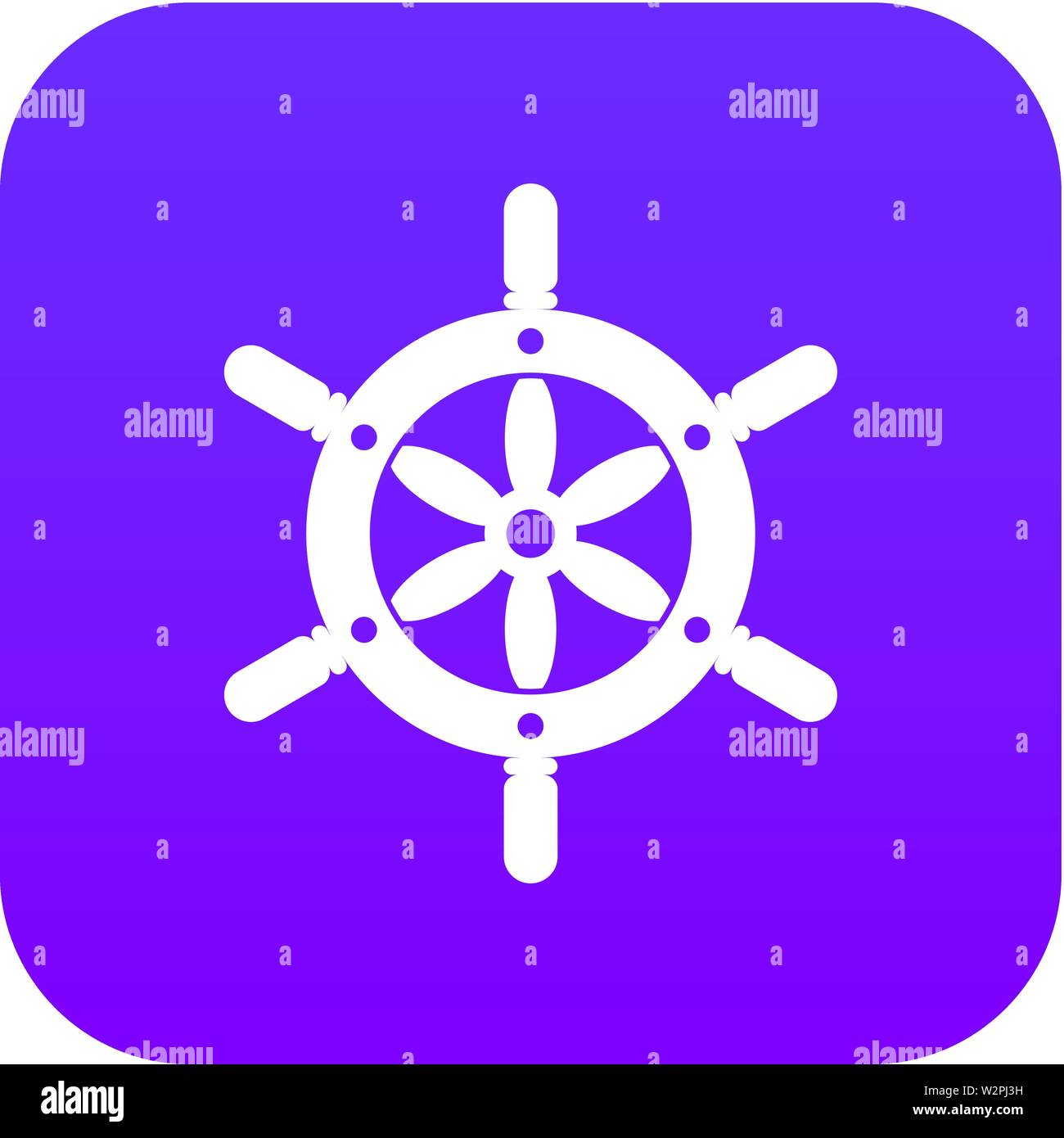 Ship wheel icon digital purple Stock Vector Image & Art - Alamy