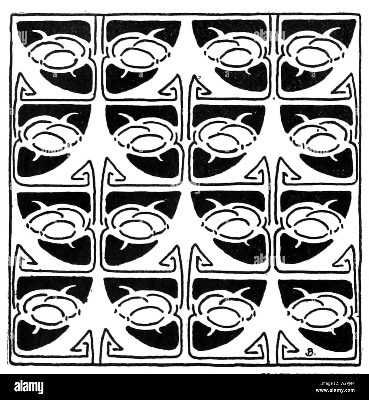 Abstract repeating pattern 47 by Ernest A Batchelder Stock Photo - Alamy