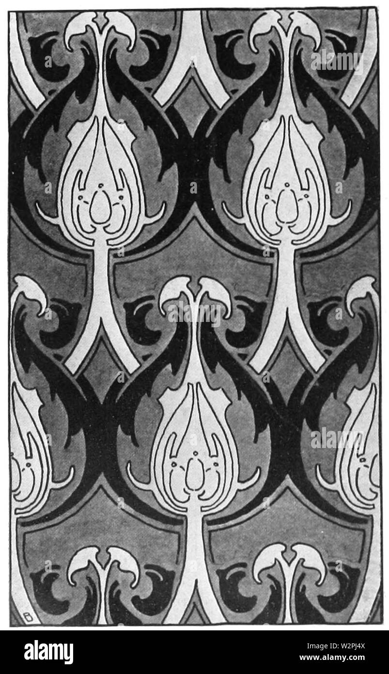 Abstract repeating design 46 by Ernest A Batchelder Stock Photo - Alamy