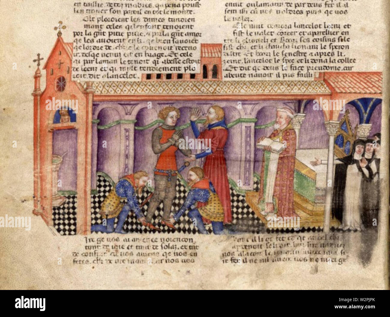 Adoubement de Galaad Stock Photo - Alamy