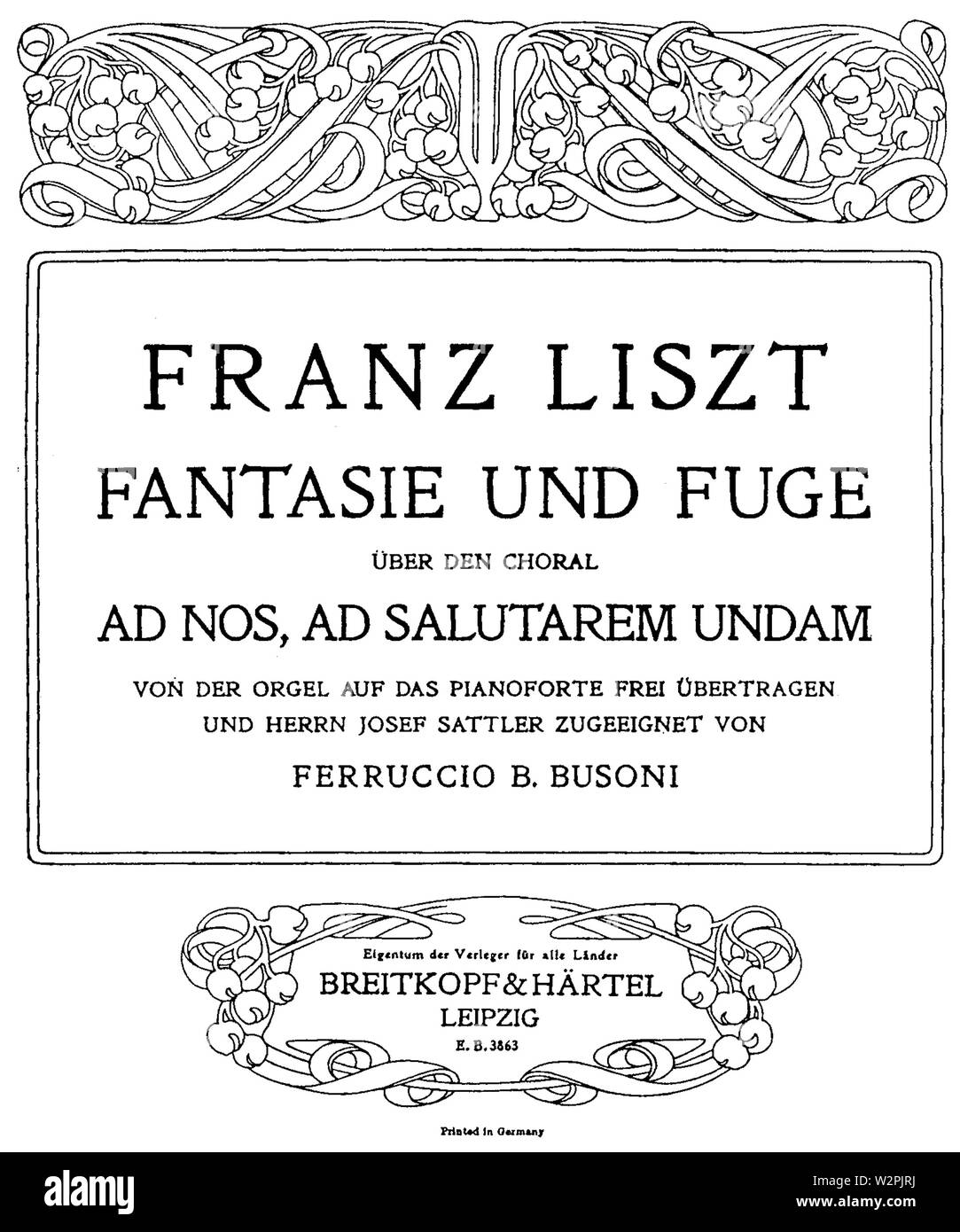 Busoni hi-res stock photography and images - Alamy