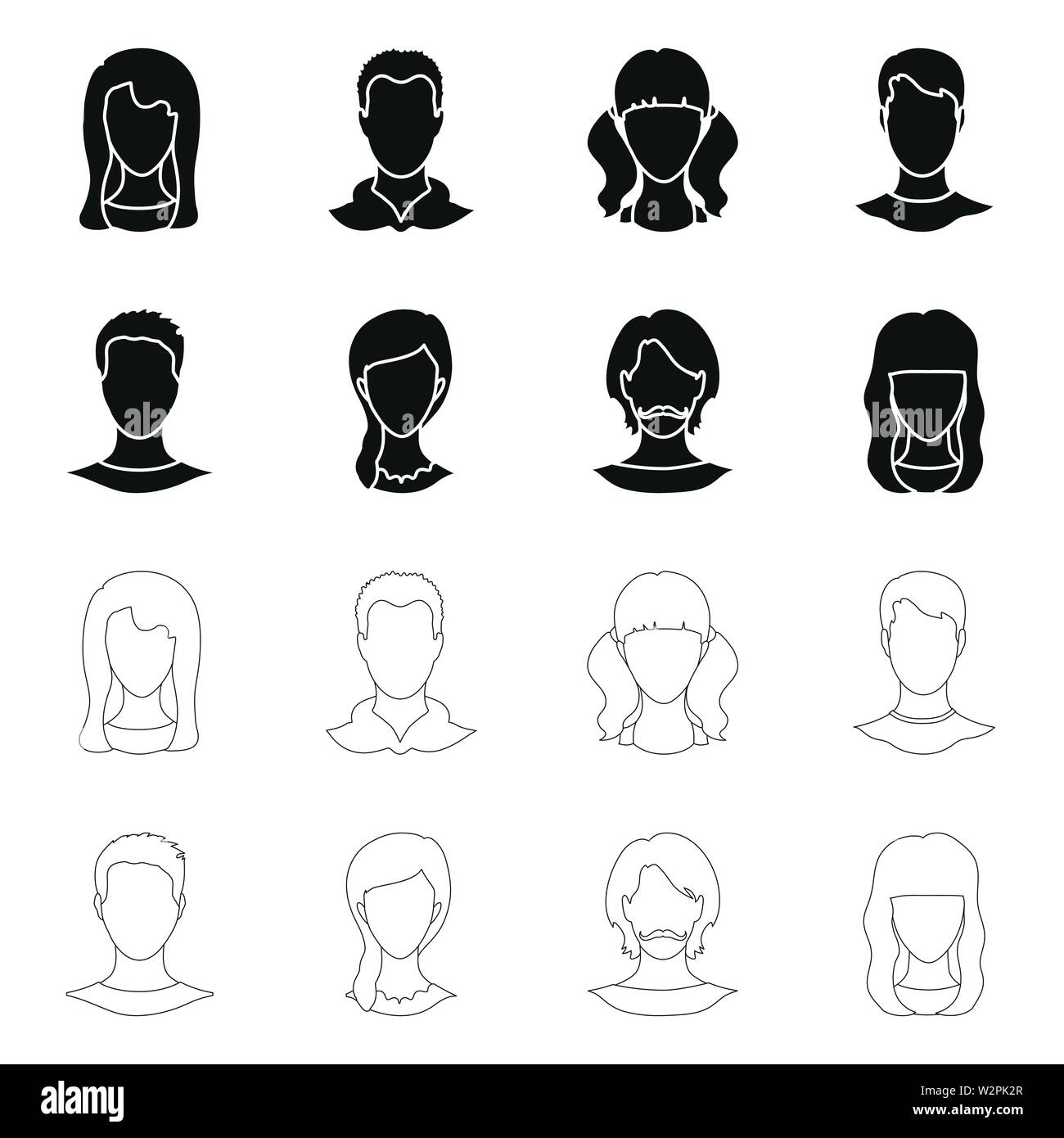 Professional woman long brown hair Black and White Stock Photos ...