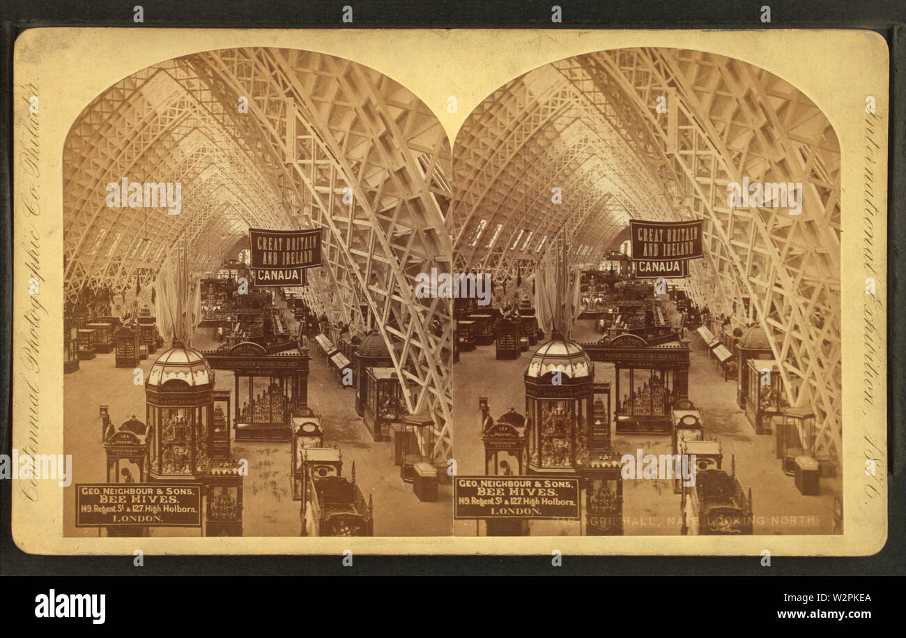 Agri(cultural) Hall, nave looking north, by Centennial Photographic Co ...