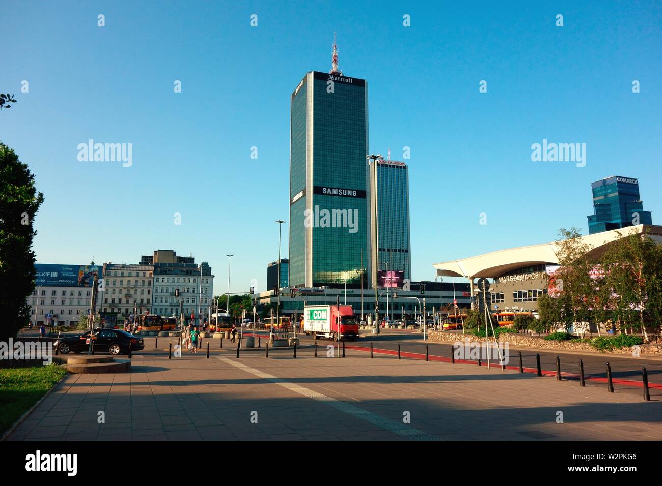 Skyrise buildings in modern Warsaw Stock Photo - Alamy
