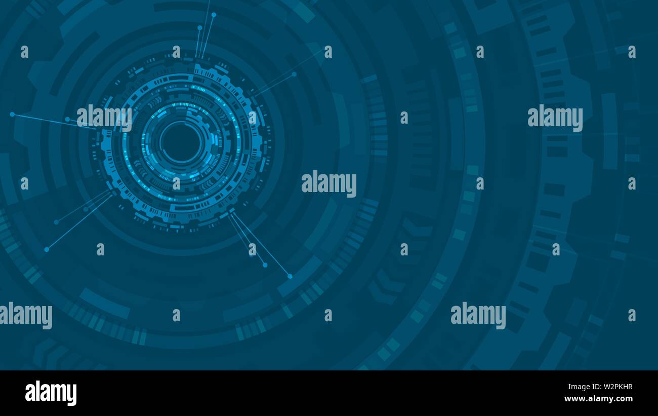 HUD abstract circle structure Futuristic user interface. Science ...