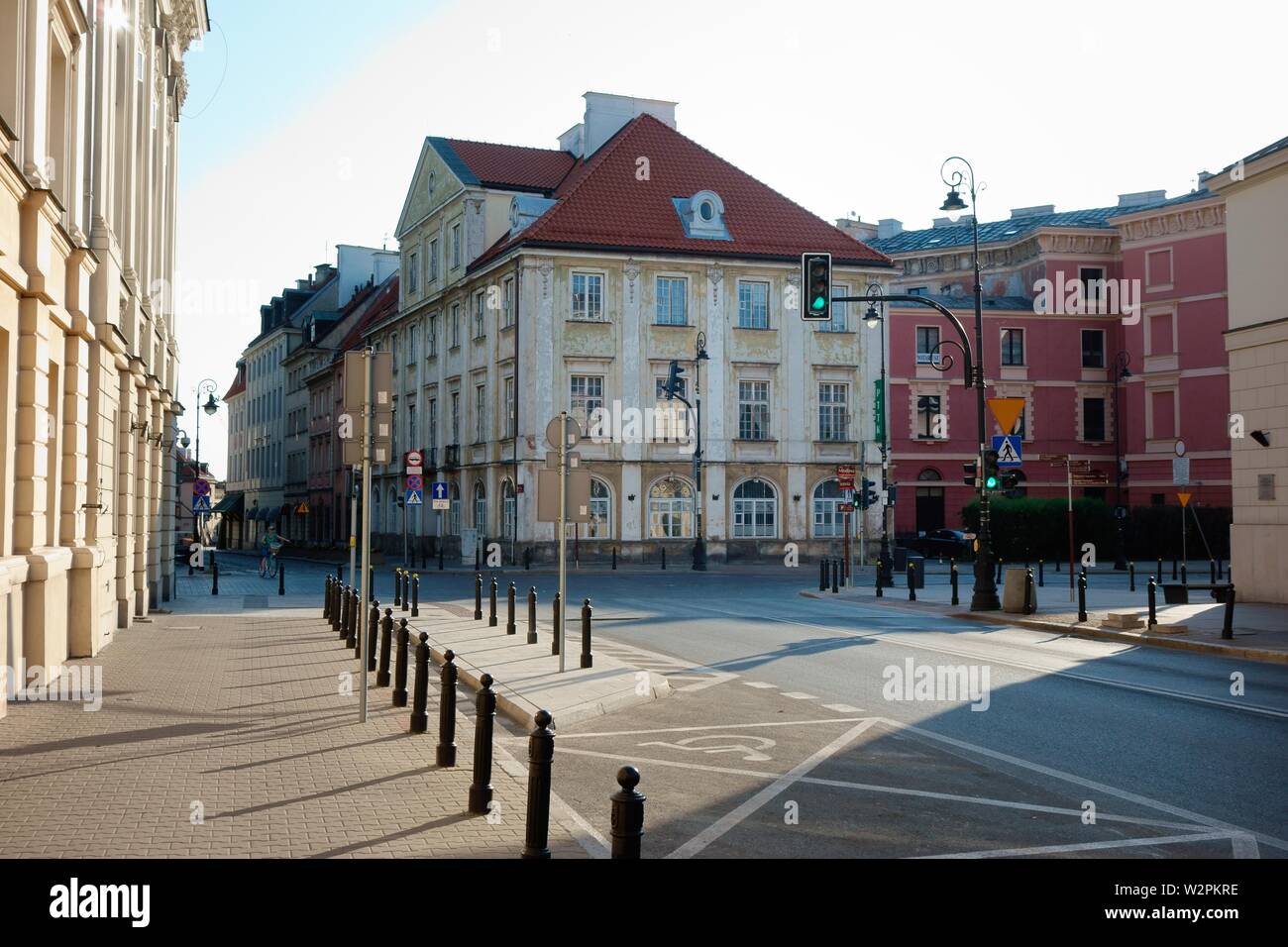 Empty town street hi-res stock photography and images - Alamy