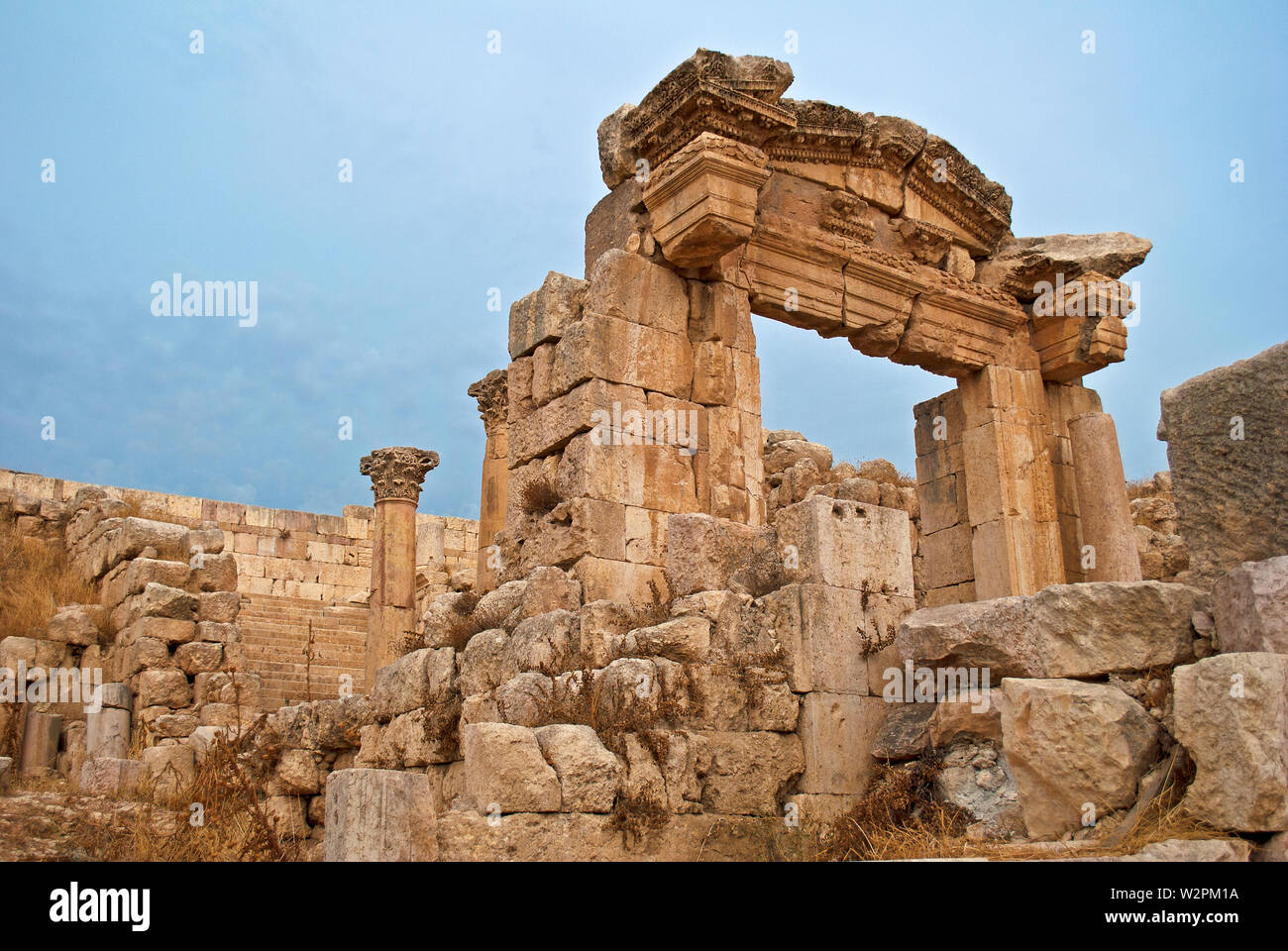 Roman architecture. The ancient Roman city of Gerasa in Jerash, Jordan ...