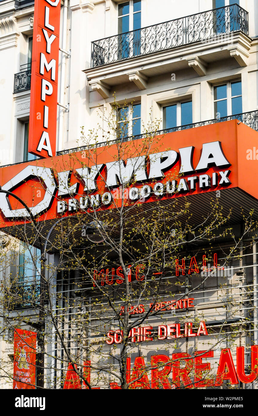 Olympia concert hall paris hi-res stock photography and images - Alamy