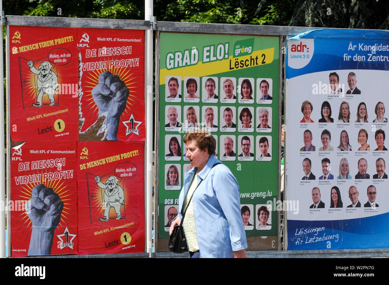 European elections, Political posters, Luxemburg city, Luxemburg ...