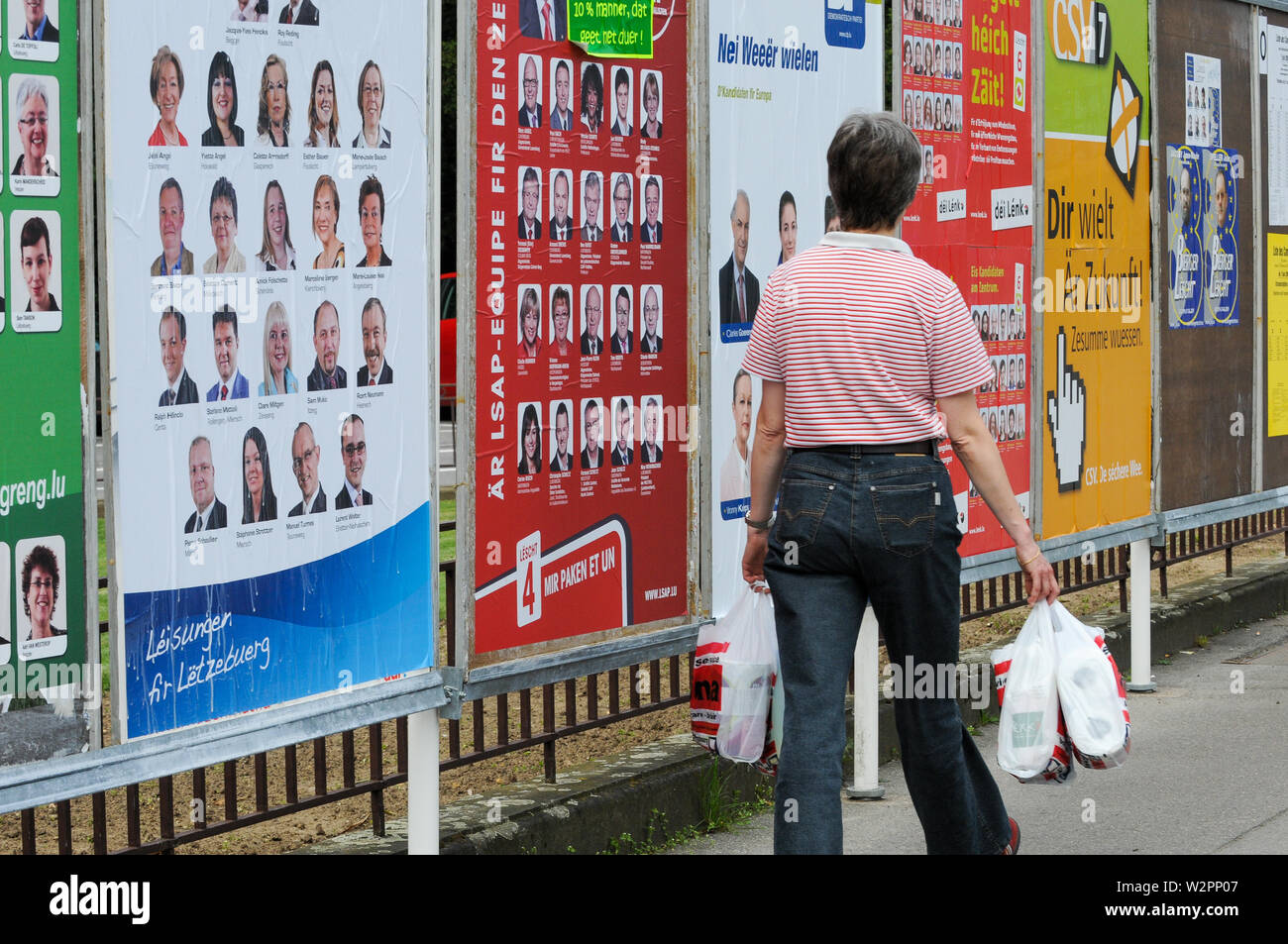 European elections, Political posters, Luxemburg city, Luxemburg ...