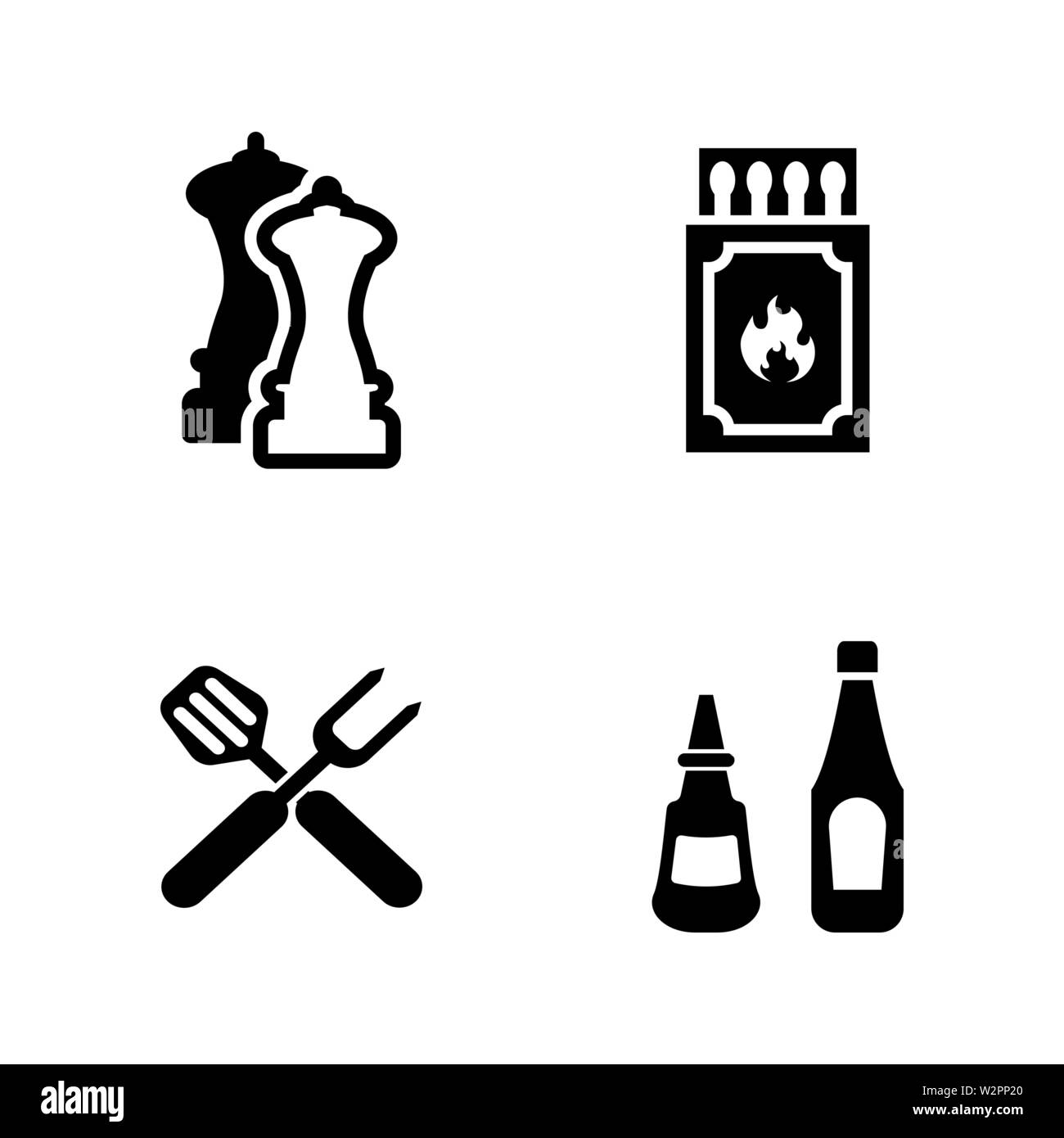 Pork on charcoal grill Stock Vector Images - Alamy