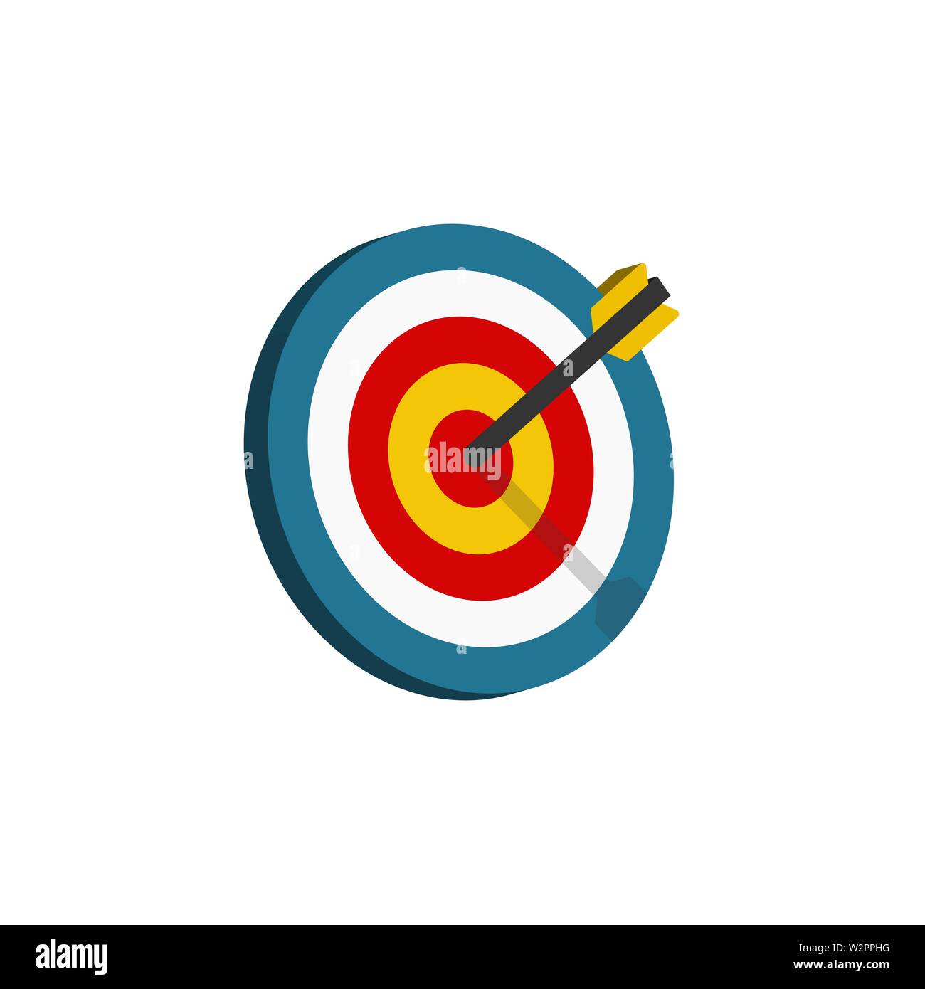 Target sign with arrow isolated on white back Stock Vector Image & Art ...