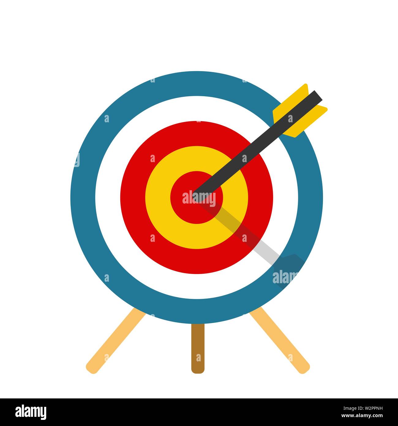 Target icon isolated on white background. Vector Stock Vector Image ...