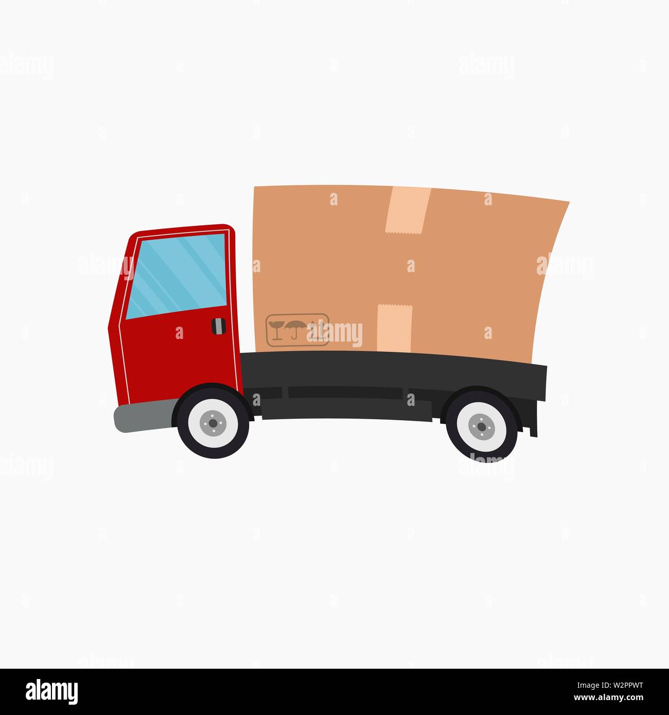 Street delivery van Cut Out Stock Images & Pictures - Alamy