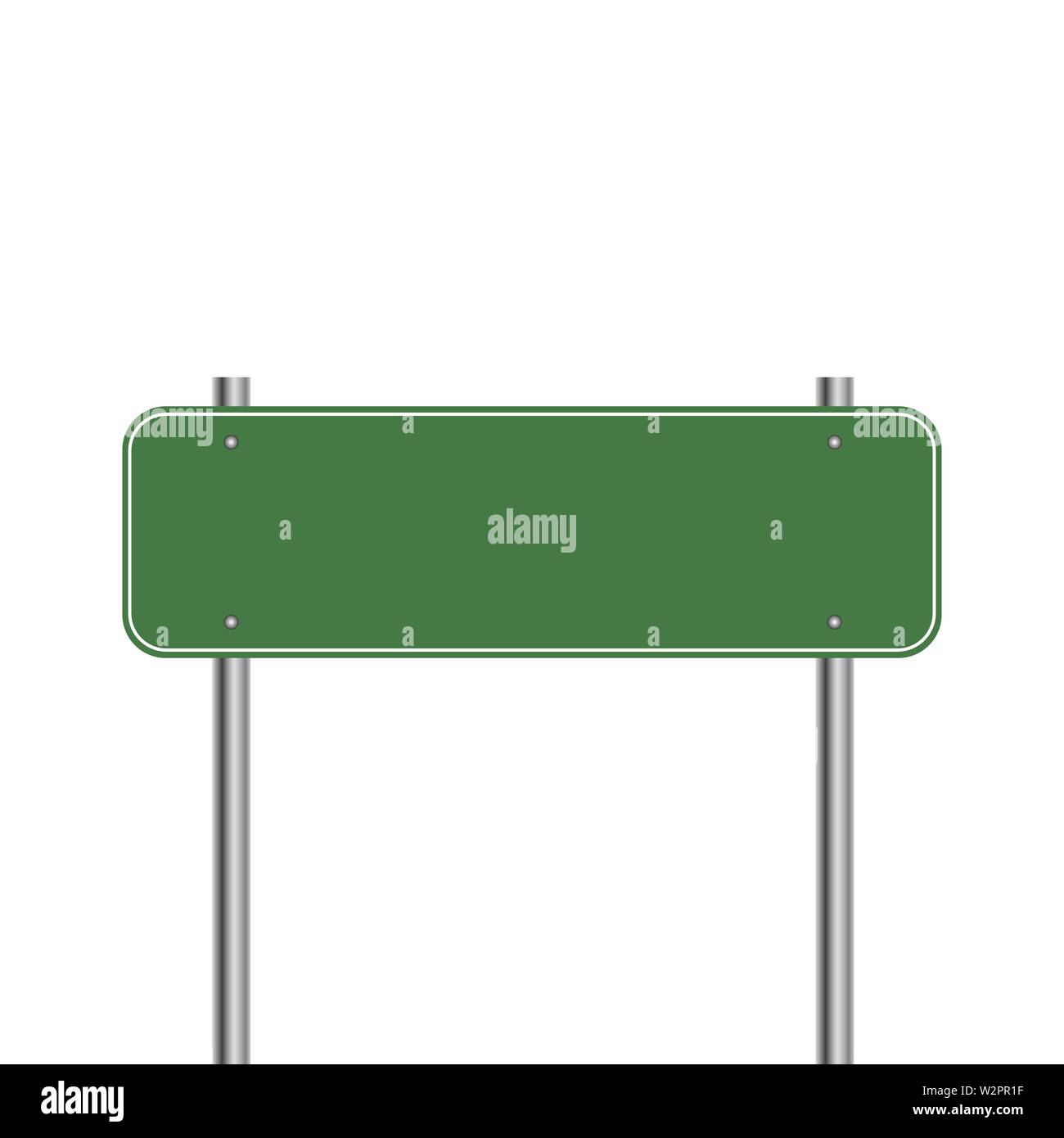 Highway road sign isolated on white back Stock Vector Image & Art - Alamy