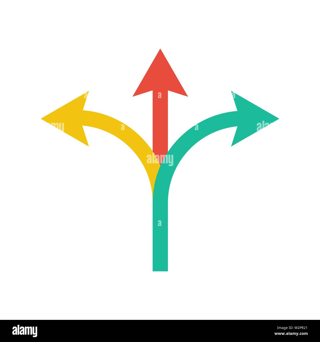 Road sign. Arrow pointing. Vector icon illustration Stock Vector Image ...