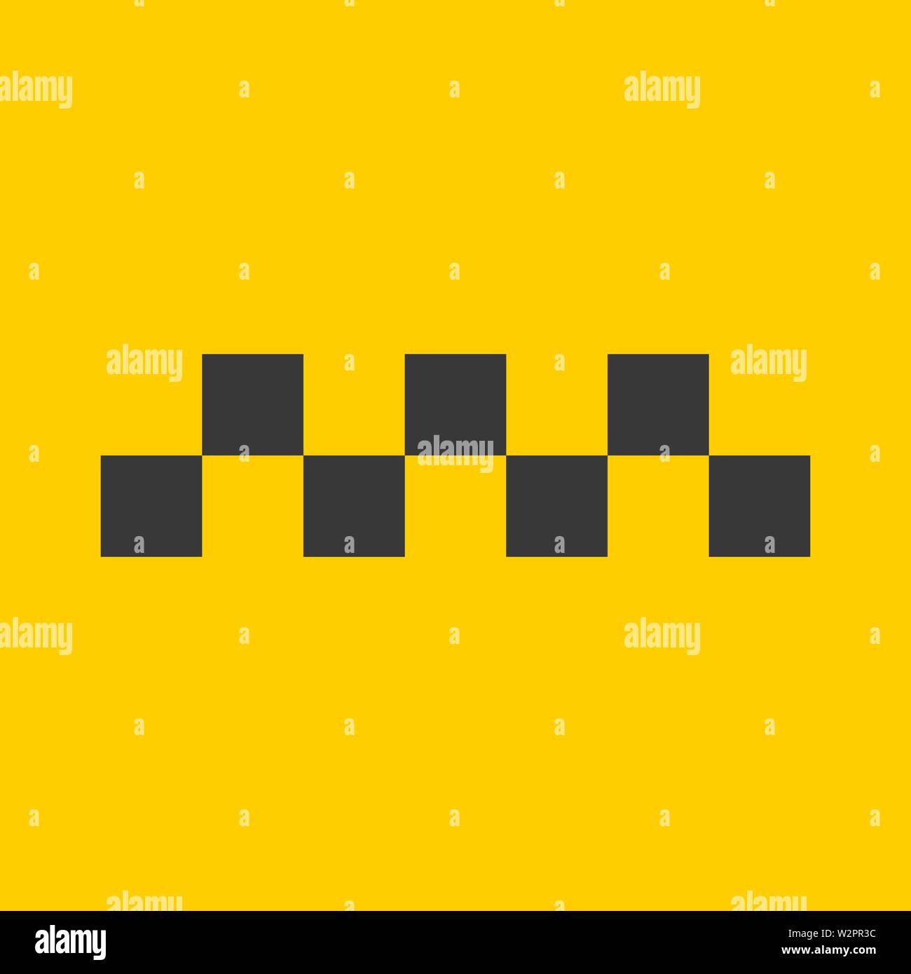 Taxi icon logo sign back. Vector illustration Stock Vector Image & Art ...