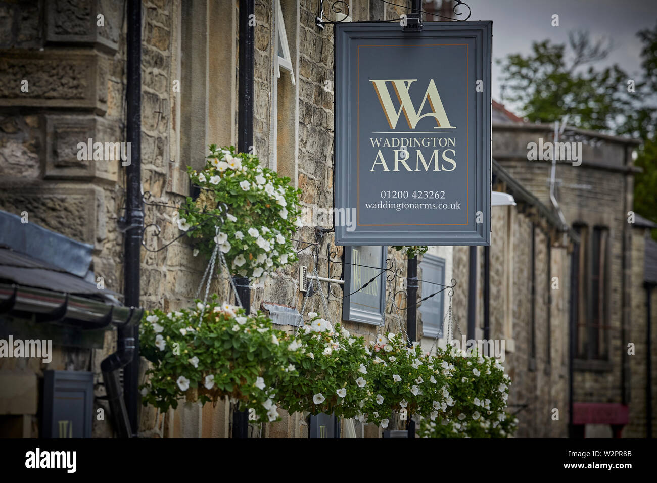 Waddington small picturesque village near Clitheroe in the Ribble ...