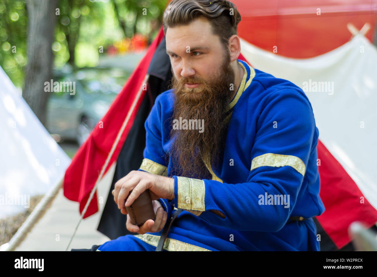 Knight with beard hi-res stock photography and images - Alamy
