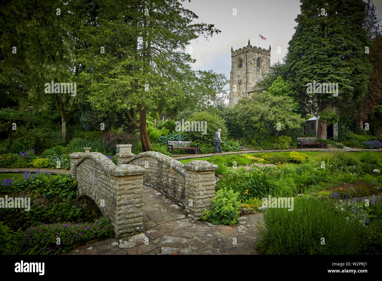 Waddington small picturesque village near Clitheroe in the Ribble ...